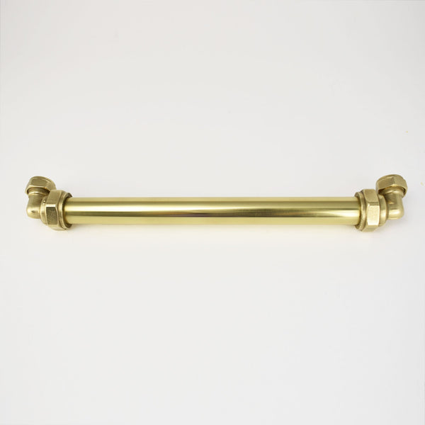 Brass Pillar Pull Handle - Proper Copper Design