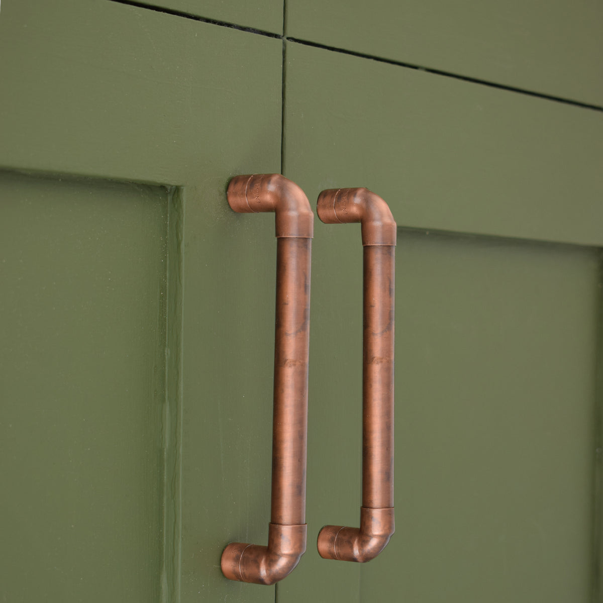 Rustic Copper U-Pull Handle (Proper Copper Design)