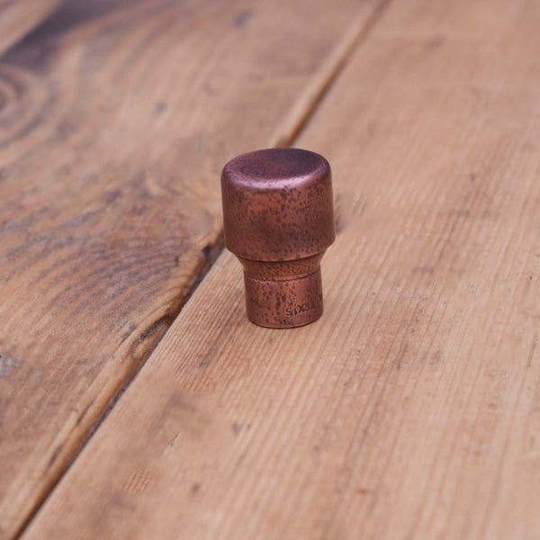 The Thistle – Aged Copper Dimple Knob | Textured Cabinet Handle UK ...