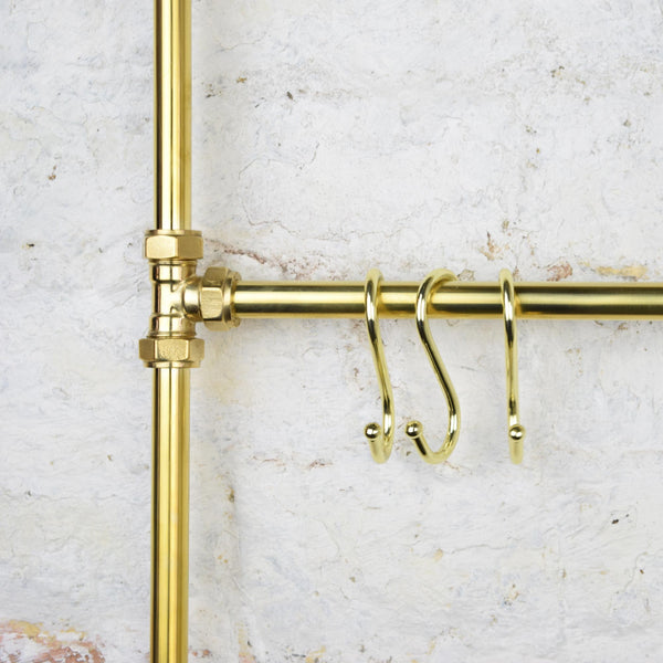 Copper and Brass Pot and Pan Rack - Proper Copper Design