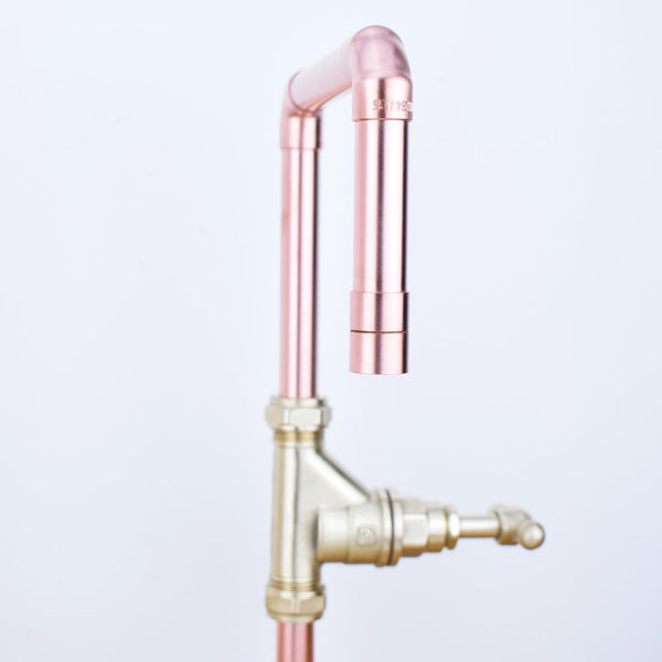 Caspian Twin Copper Taps - Proper Copper Design