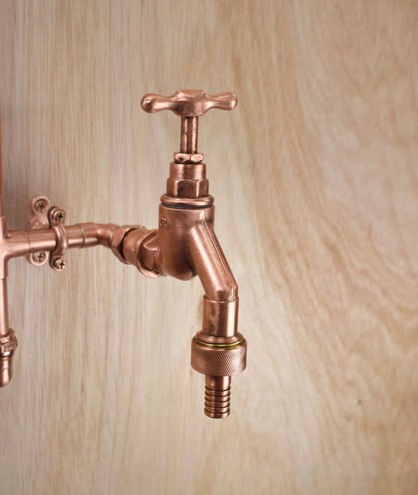 Outdoor Copper Shower with Garden Tap | Garden & Spa Use - Proper ...