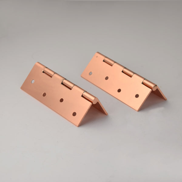 Medium Copper Cabinet Hinges - pair - Proper Copper Design
