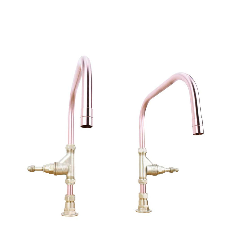 Coral Twin Copper Taps - Proper Copper Design