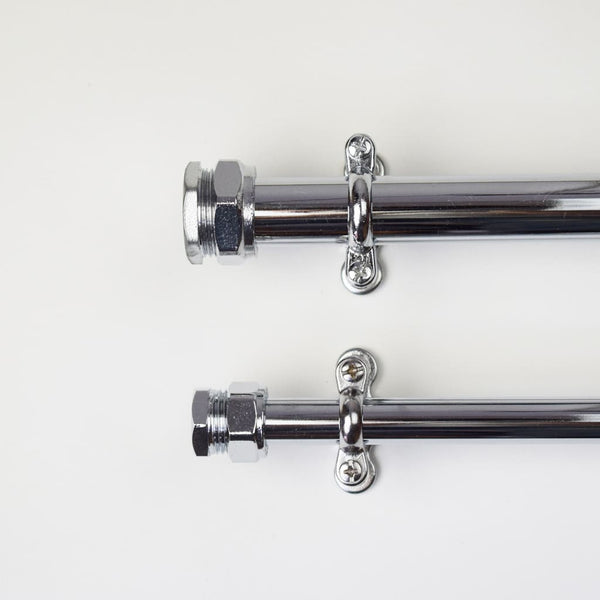 Curtain Rail in Chrome- Proper Copper Design