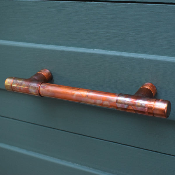 Copper Handle - Marbled - T-shaped / Proper Copper Design